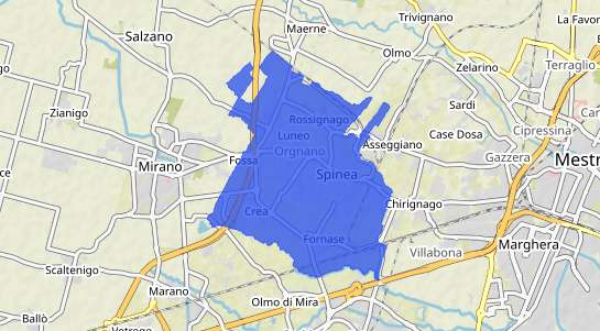 Prezzi immobili Spinea, Valori OMI al metro quadro 2025